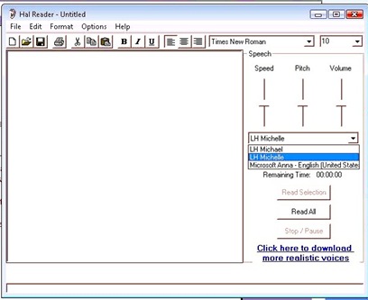 Mike's Blog: Text to speech/voice/narrator/audio reader